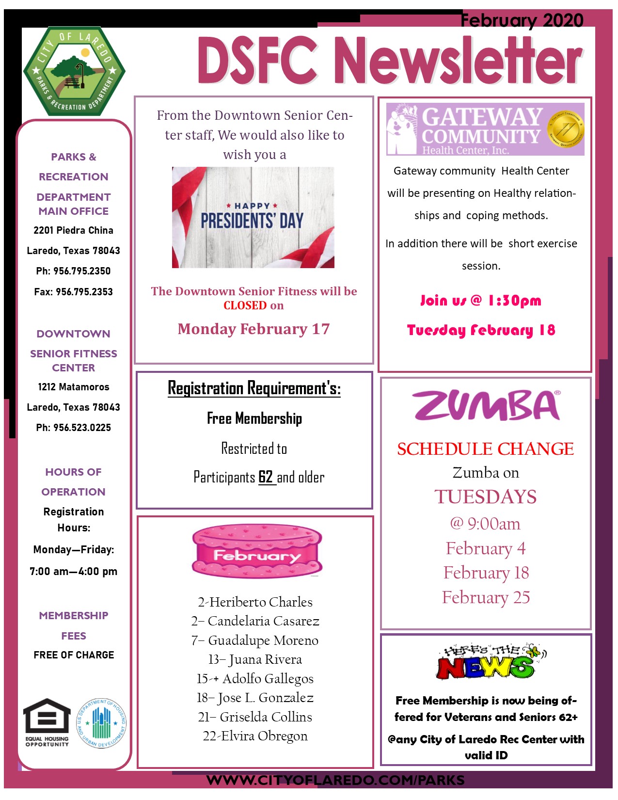 Downtown Senior Fitness Center | Parks & Recreation Department