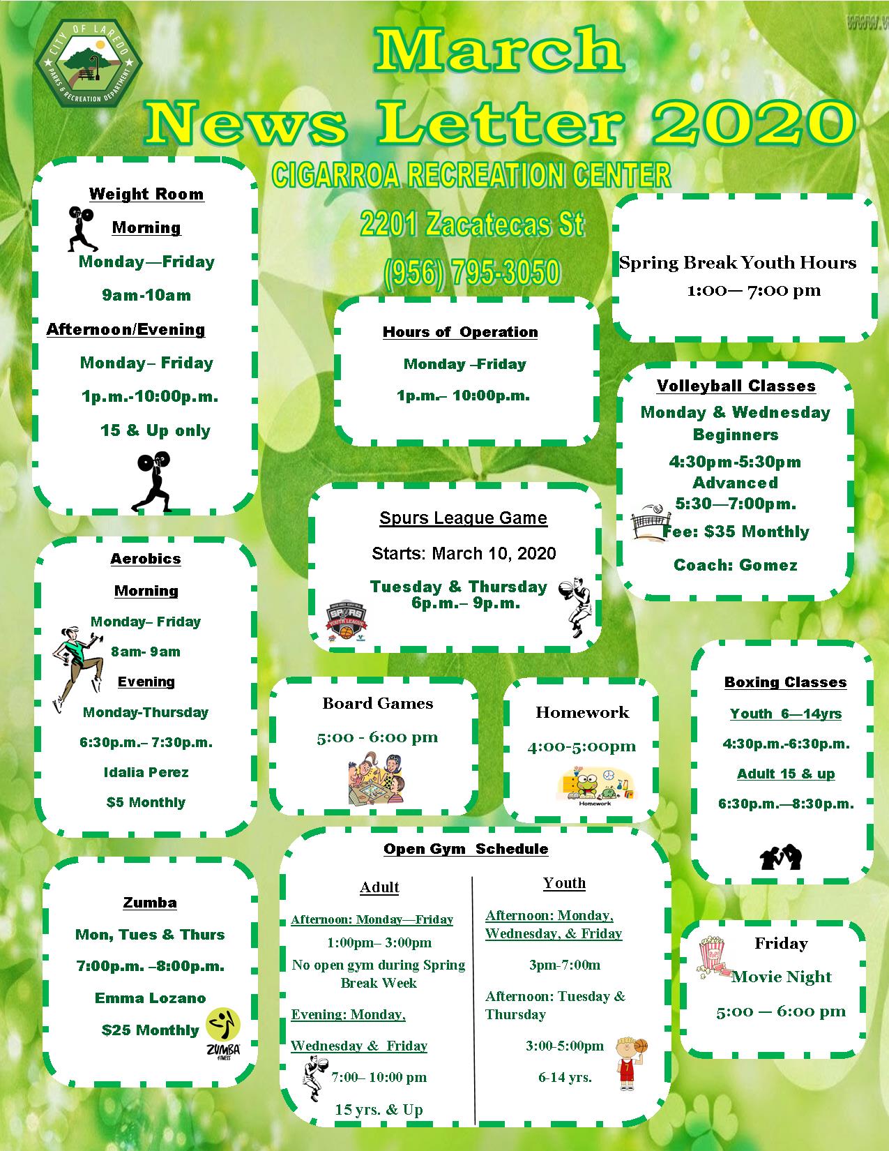 Cigarroa Recreation Center | Parks & Recreation Department