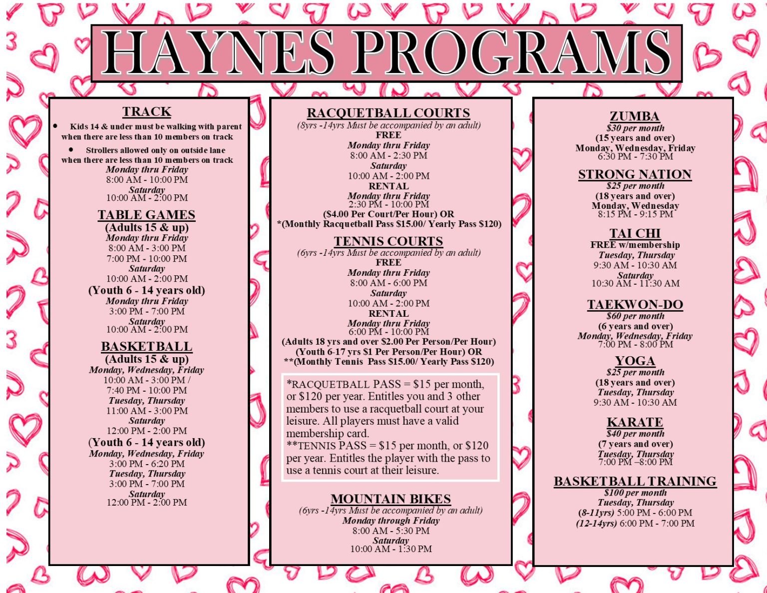 Haynes Recreation Center | Parks & Recreation Department