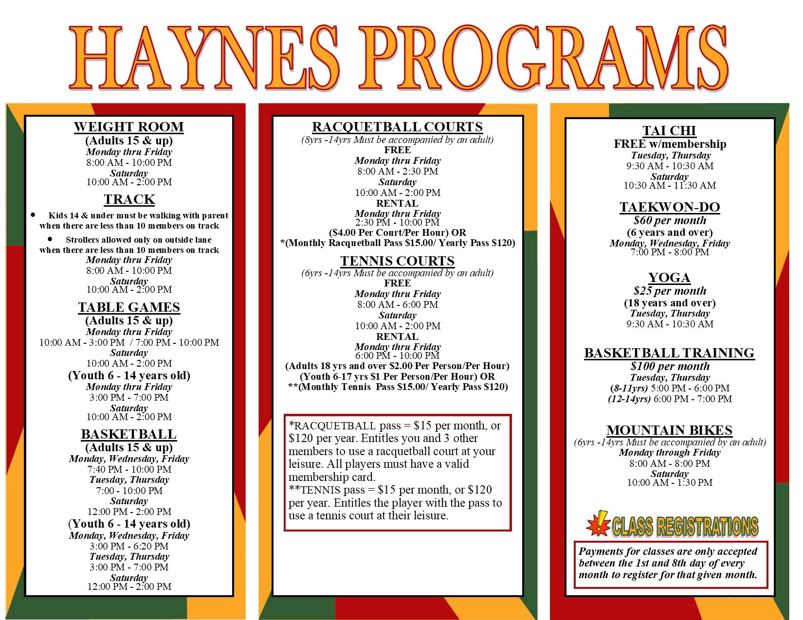 Haynes Recreation Center | Parks & Recreation Department